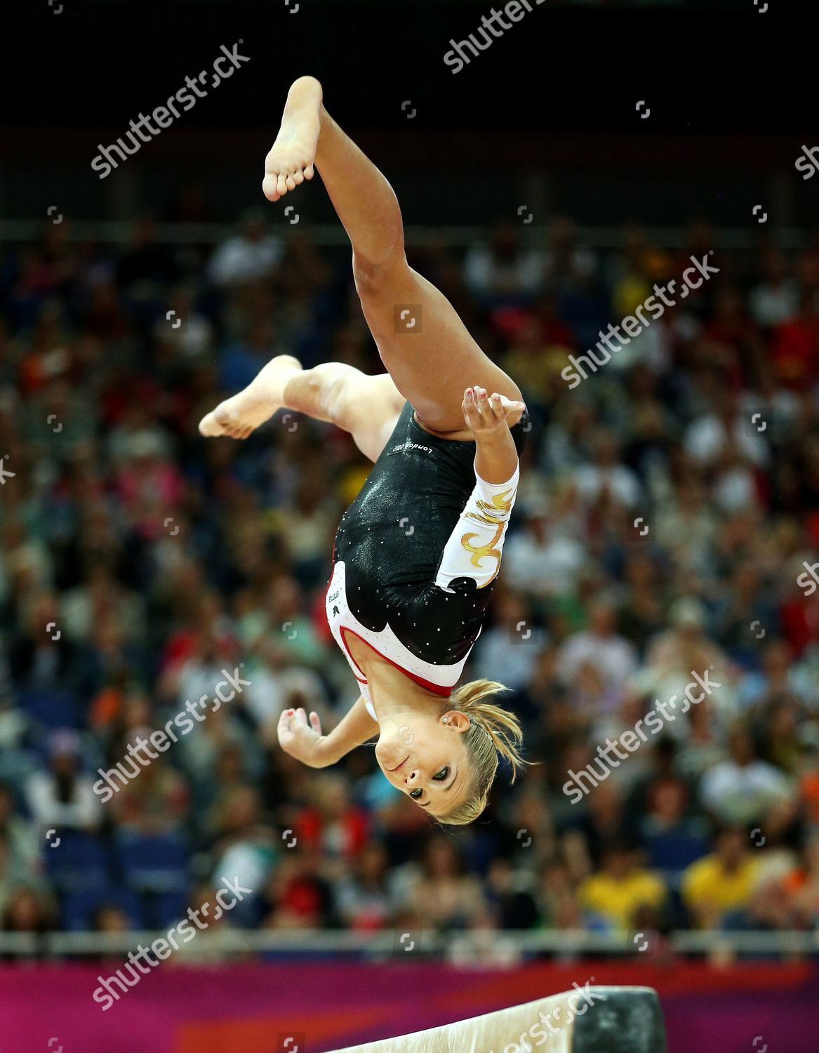 Elisabeth Seitz Germany On Beam During Editorial Stock Photo - Stock ...