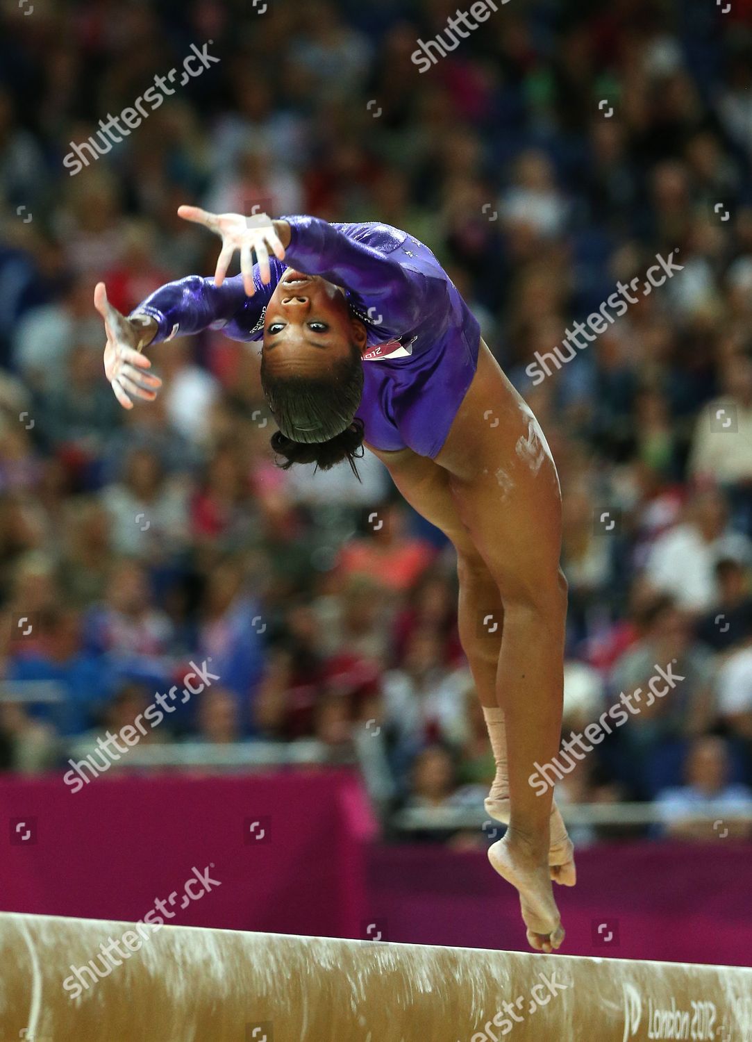 Usas Gabrielle Douglas On Beam London Editorial Stock Photo - Stock ...