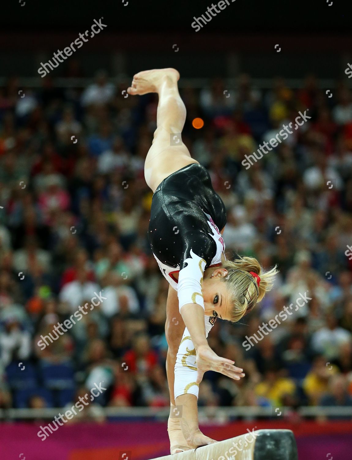 Elisabeth Seitz Germany On Beam During Editorial Stock Photo - Stock ...