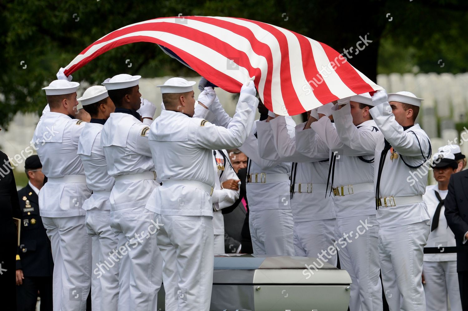 United States Navy Ceremonial Guard Folds Editorial Stock Photo - Stock ...