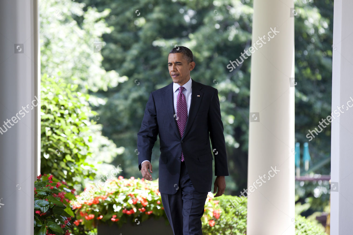 President Barack Obama Heads Podium Announce Editorial Stock Photo ...