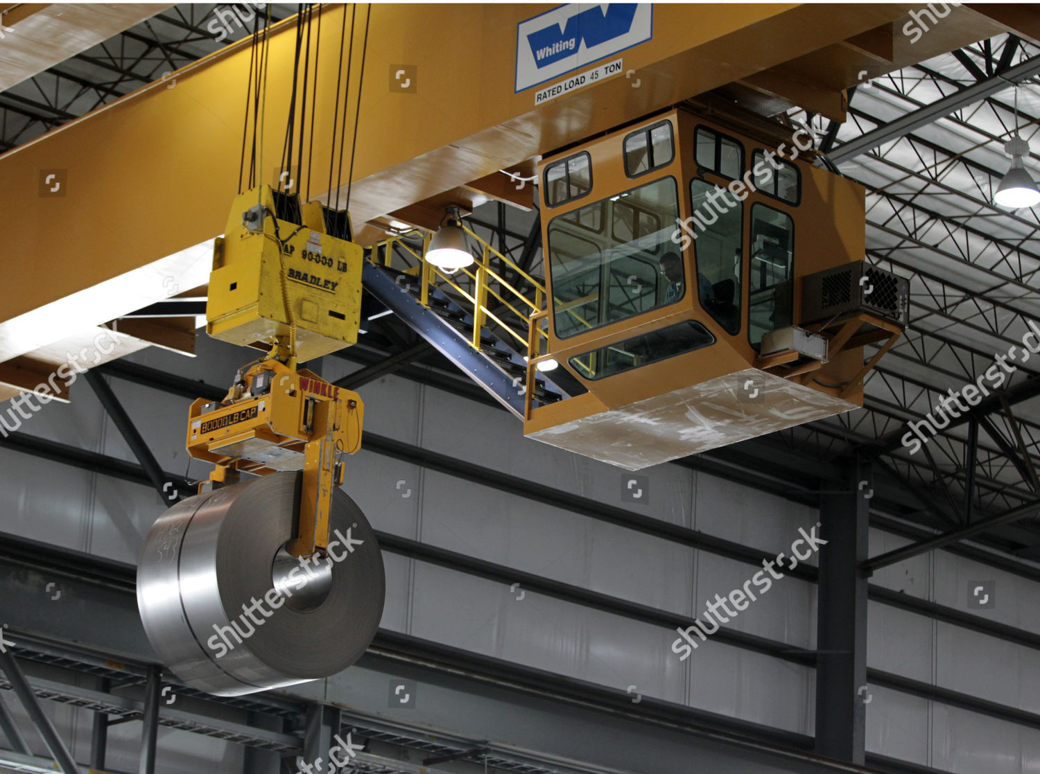 Rolled Steel Hoisted By Crane After Editorial Stock Photo - Stock Image ...