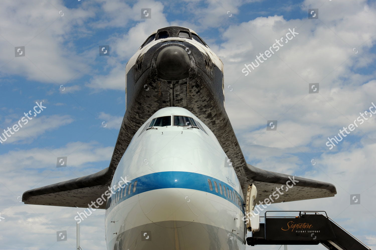 Discovery Space Shuttle Top Mated Boeing Editorial Stock Photo - Stock ...