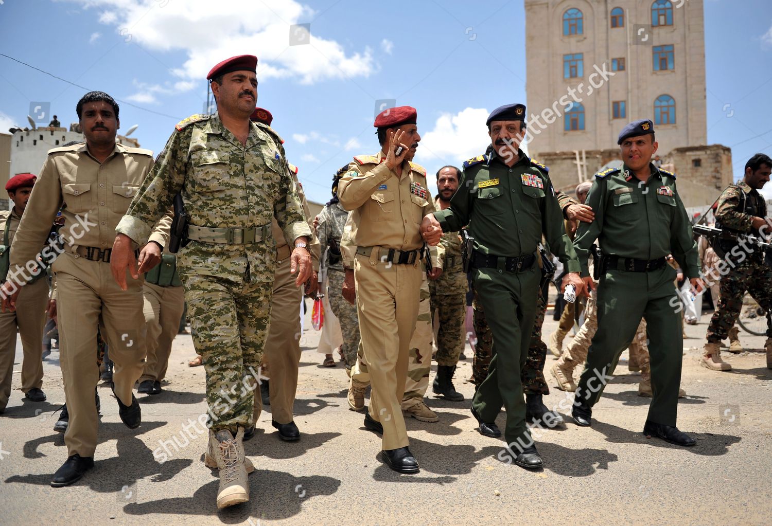 Senior Yemeni Officers Oversee New Security Editorial Stock Photo ...