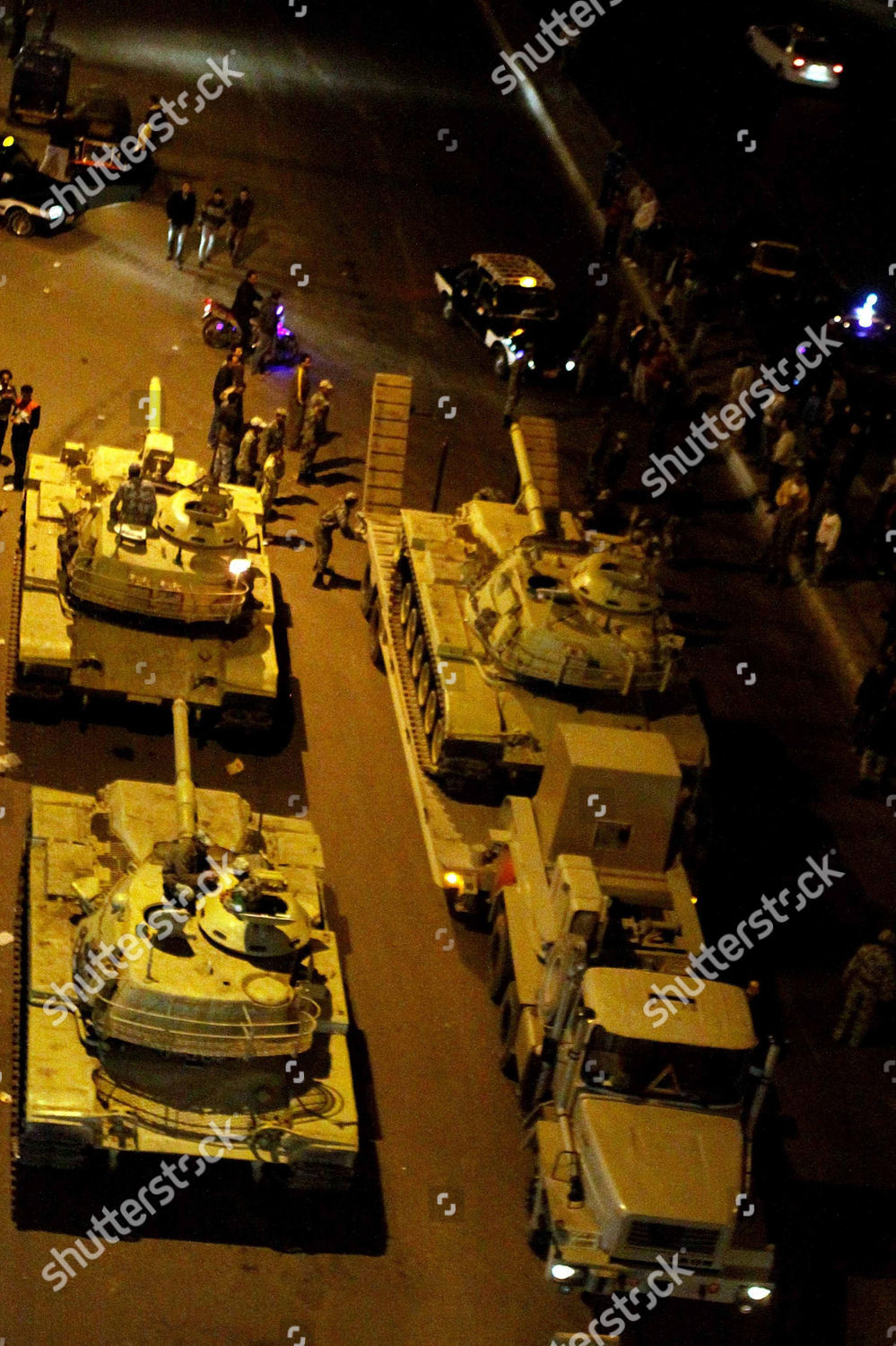 Egyptian Army Tank Armoured Vehicles Take Editorial Stock Photo - Stock ...
