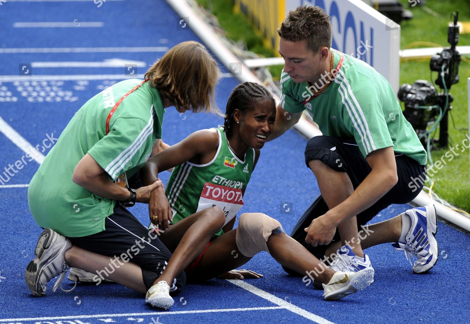 Volunteers Help Gelete Burka Ethiopa Who Editorial Stock Photo - Stock ...