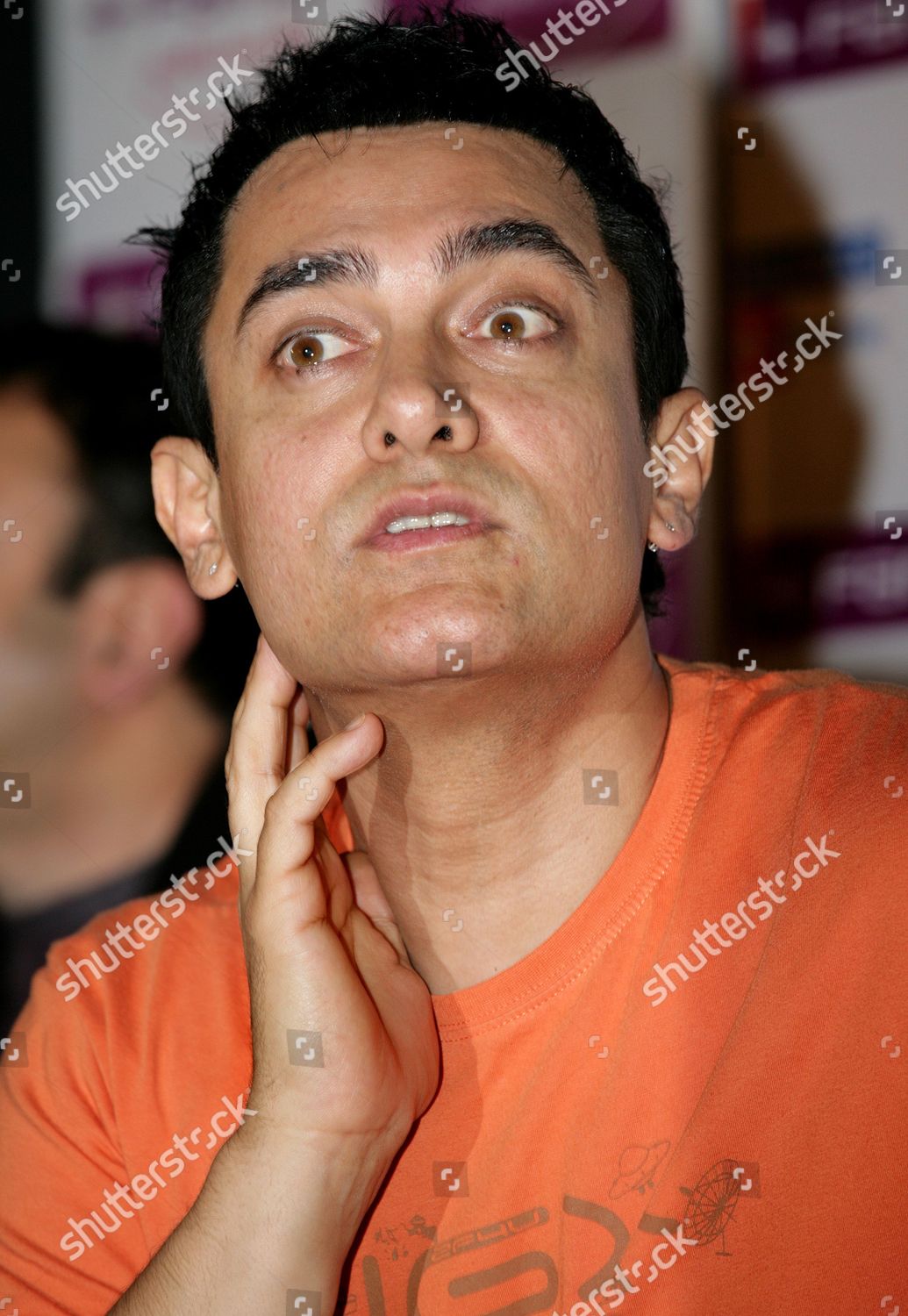 Bollywood Actor Amir Khan Attends Press Editorial Stock Photo - Stock ...