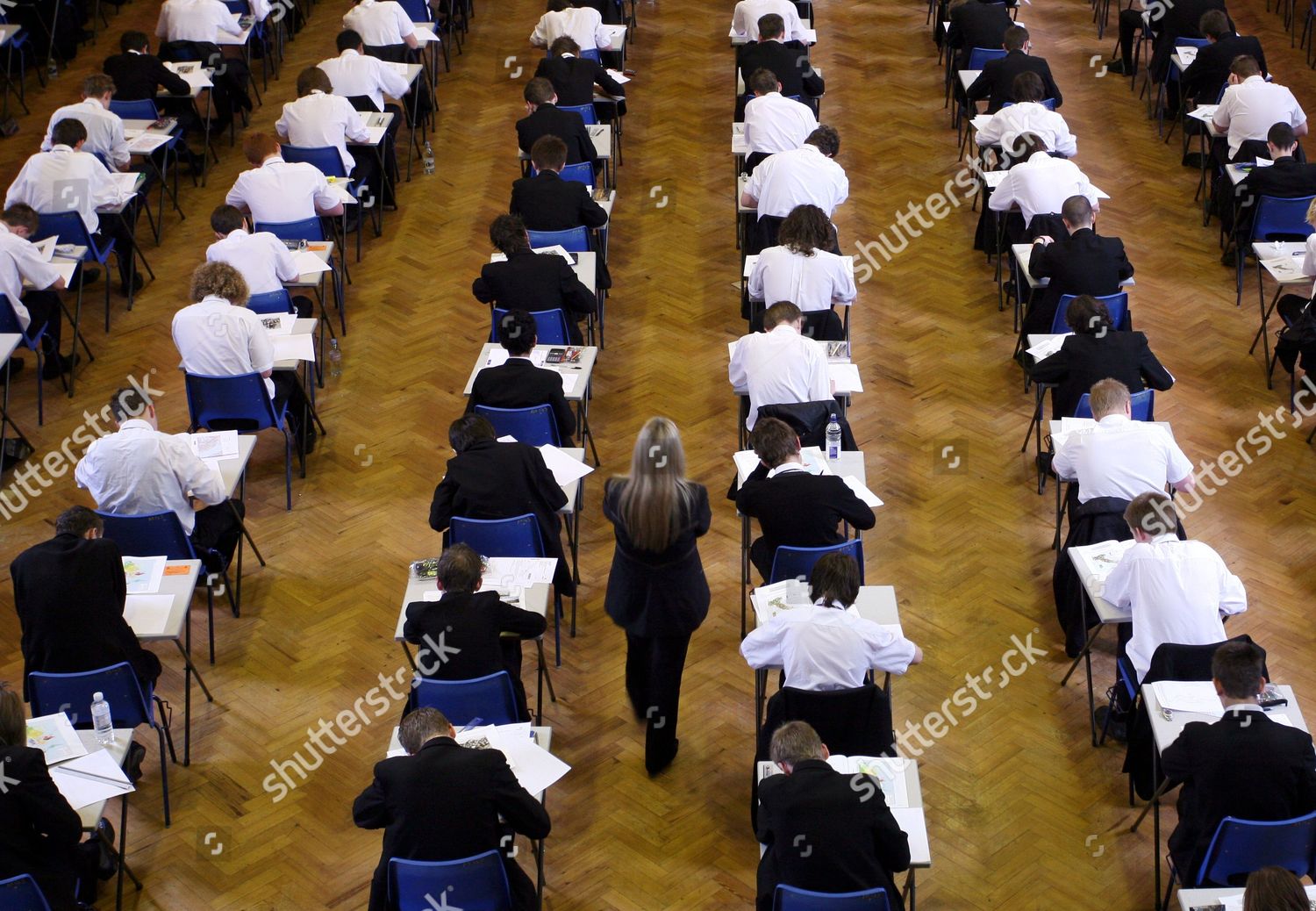 Gcse Examinations Gcse Students Sitting Their Editorial Stock Photo ...