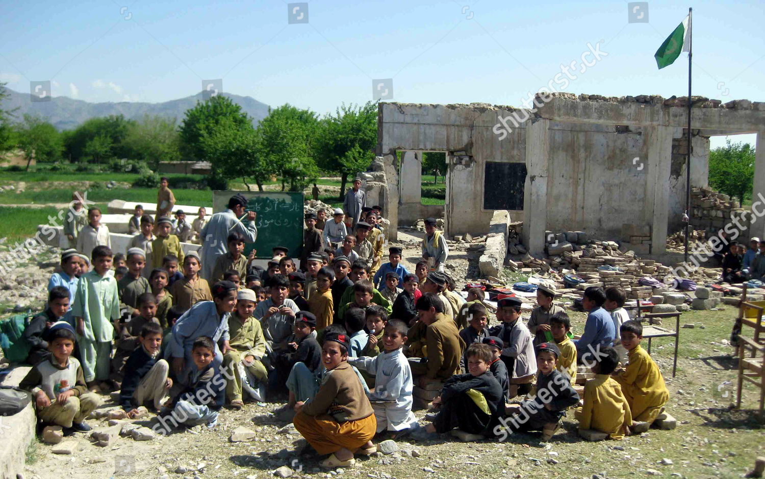 Pakistani School Boys Take Class School Editorial Stock Photo - Stock ...