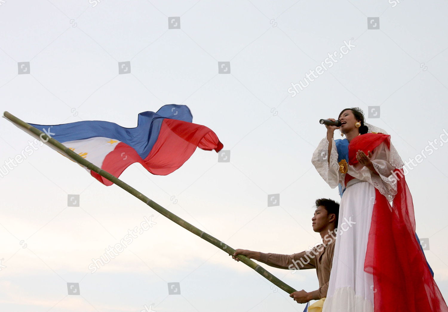 Singer Performs Filipinos Celebrates 112th Independence Editorial Stock ...