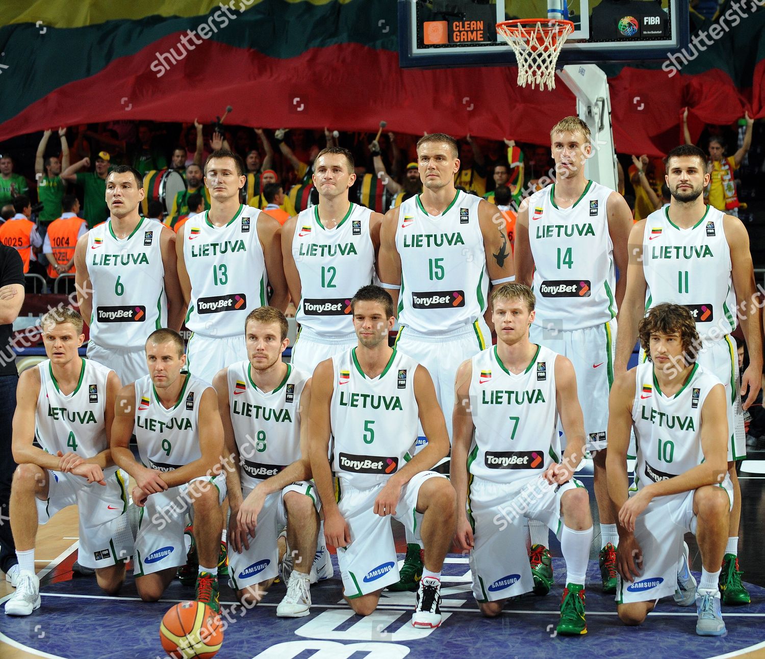 Lithuanian Team Pose Photographers Before Fiba Editorial Stock Photo ...
