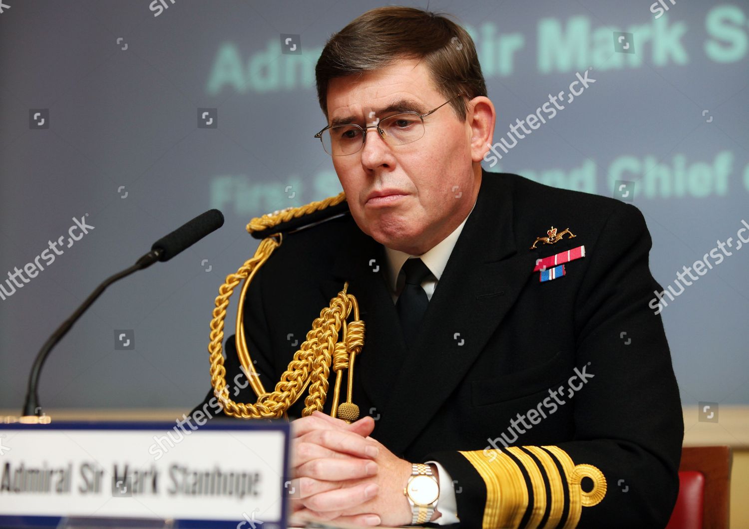ADMIRAL SIR MARK STANHOPE FIRST SEA Editorial Stock Photo - Stock Image ...