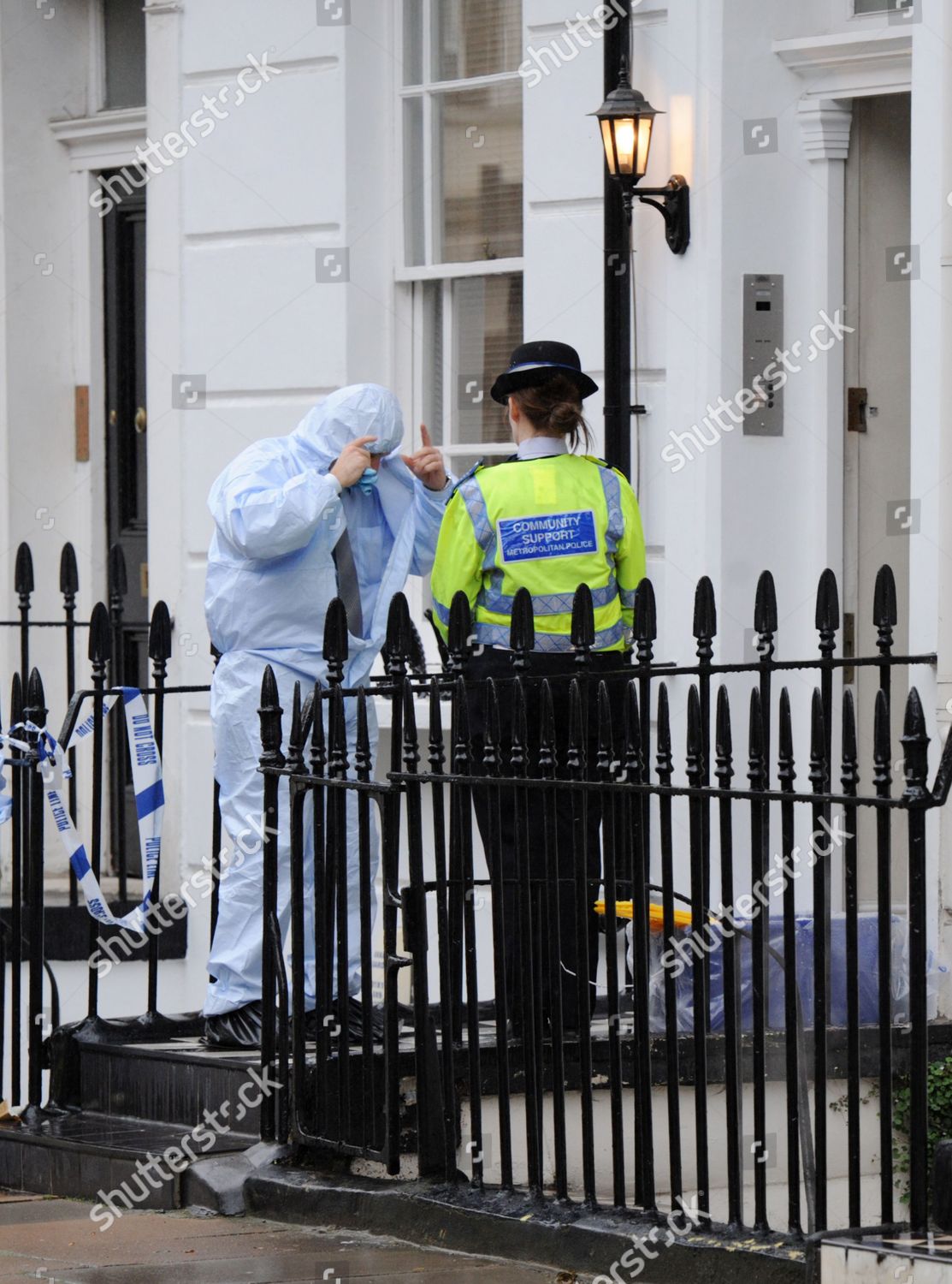 British Forensic Officer Adjust His Overall Editorial Stock Photo ...
