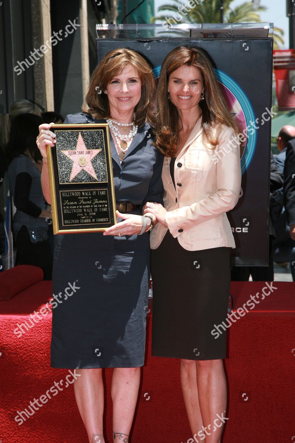 Susan Saint James Maria Shriver Editorial Stock Photo - Stock Image ...