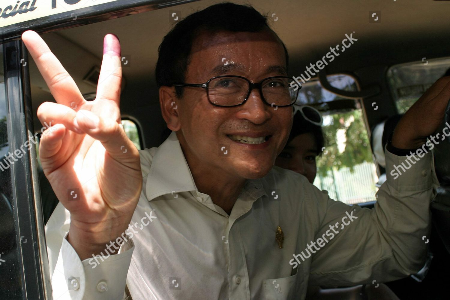 Sam Rainsy Head Sam Rainsy Party Editorial Stock Photo - Stock Image ...