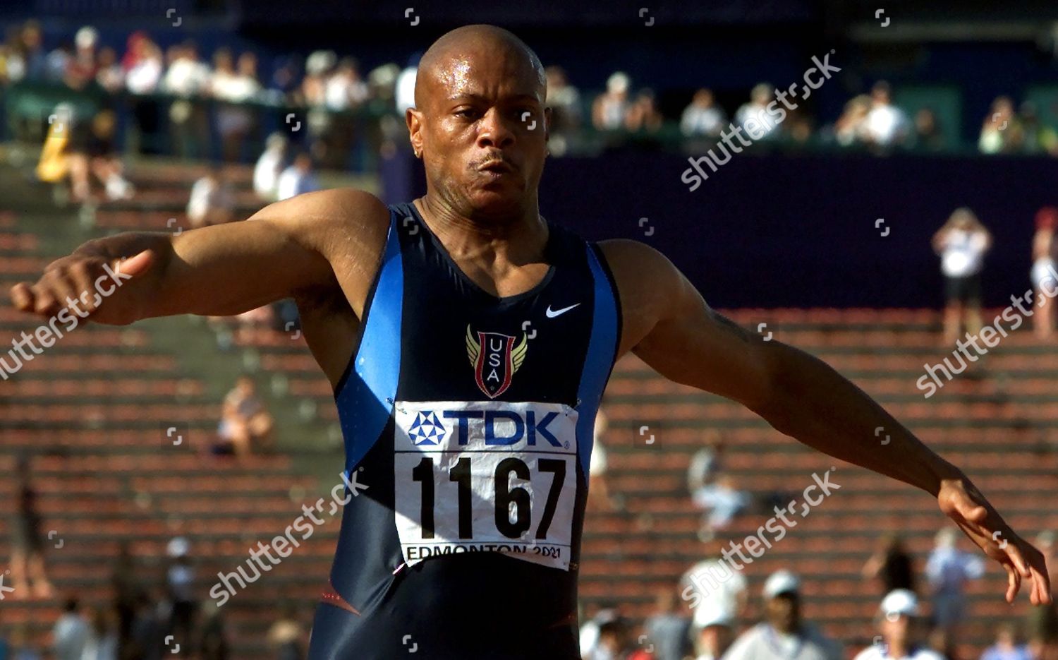 Edmonton Canada Us Sprinter Maurice Greene Editorial Stock Photo ...