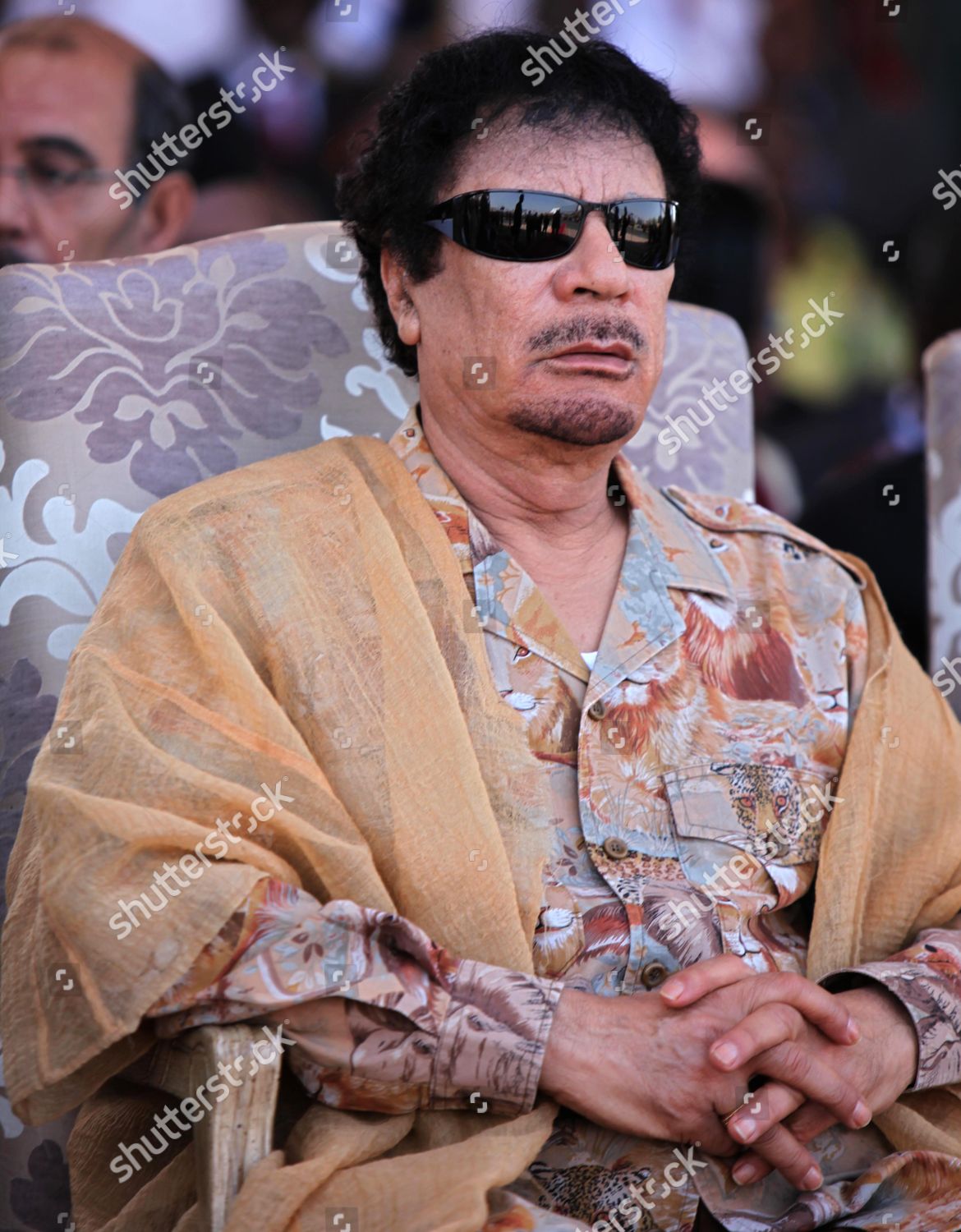 Libyan Leader Muammar Gaddafi Attends Celebrations Editorial Stock ...