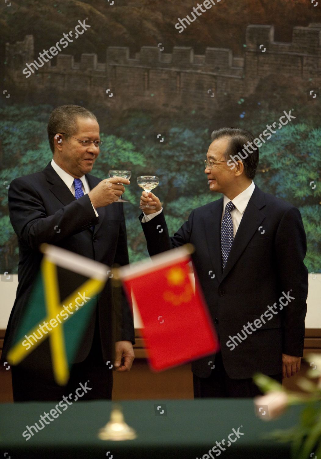Jamaican Prime Minister Bruce Golding L Editorial Stock Photo - Stock ...
