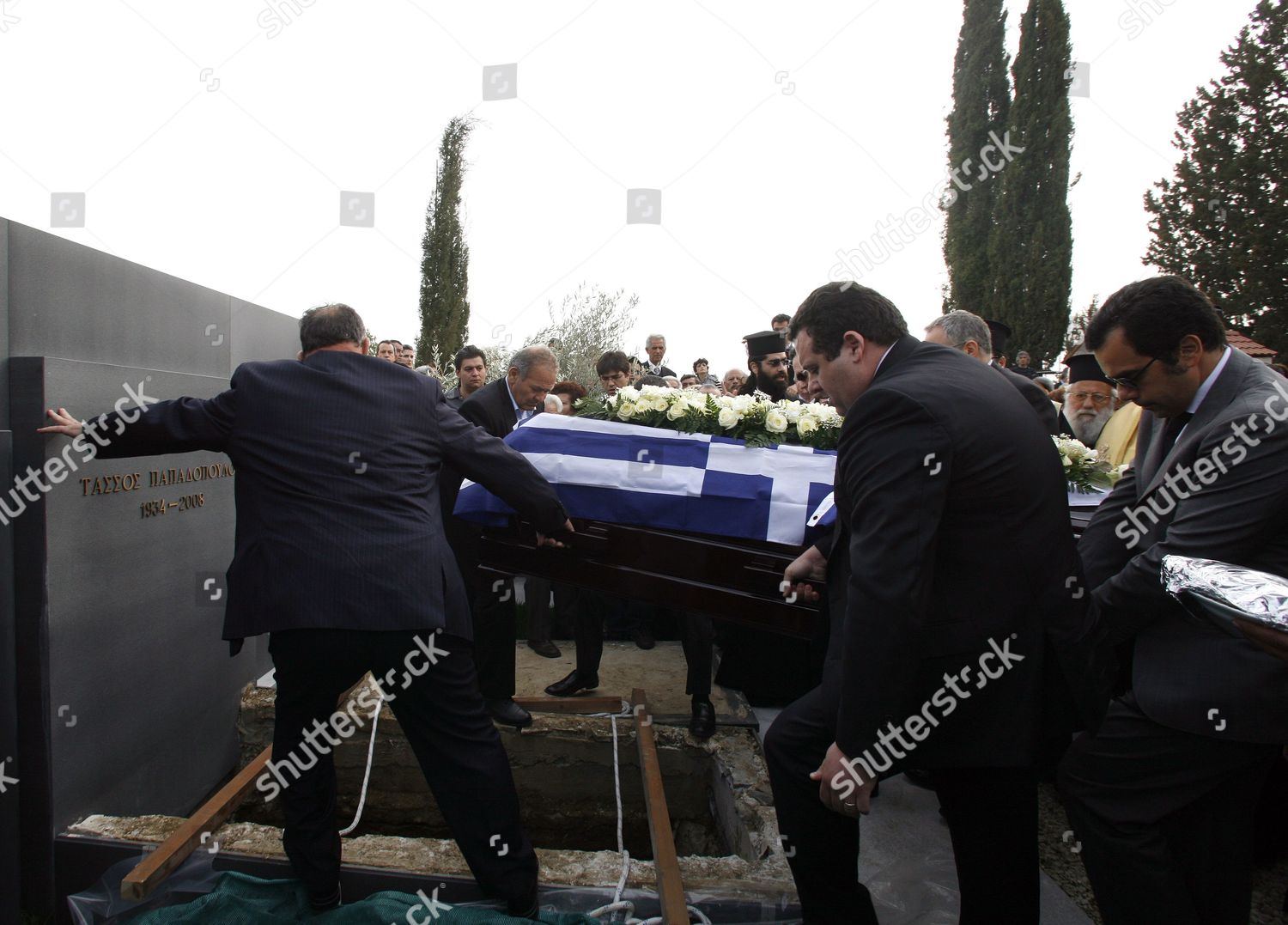 Former Cypriot President Tassos Papadopoulos Buried Editorial Stock ...