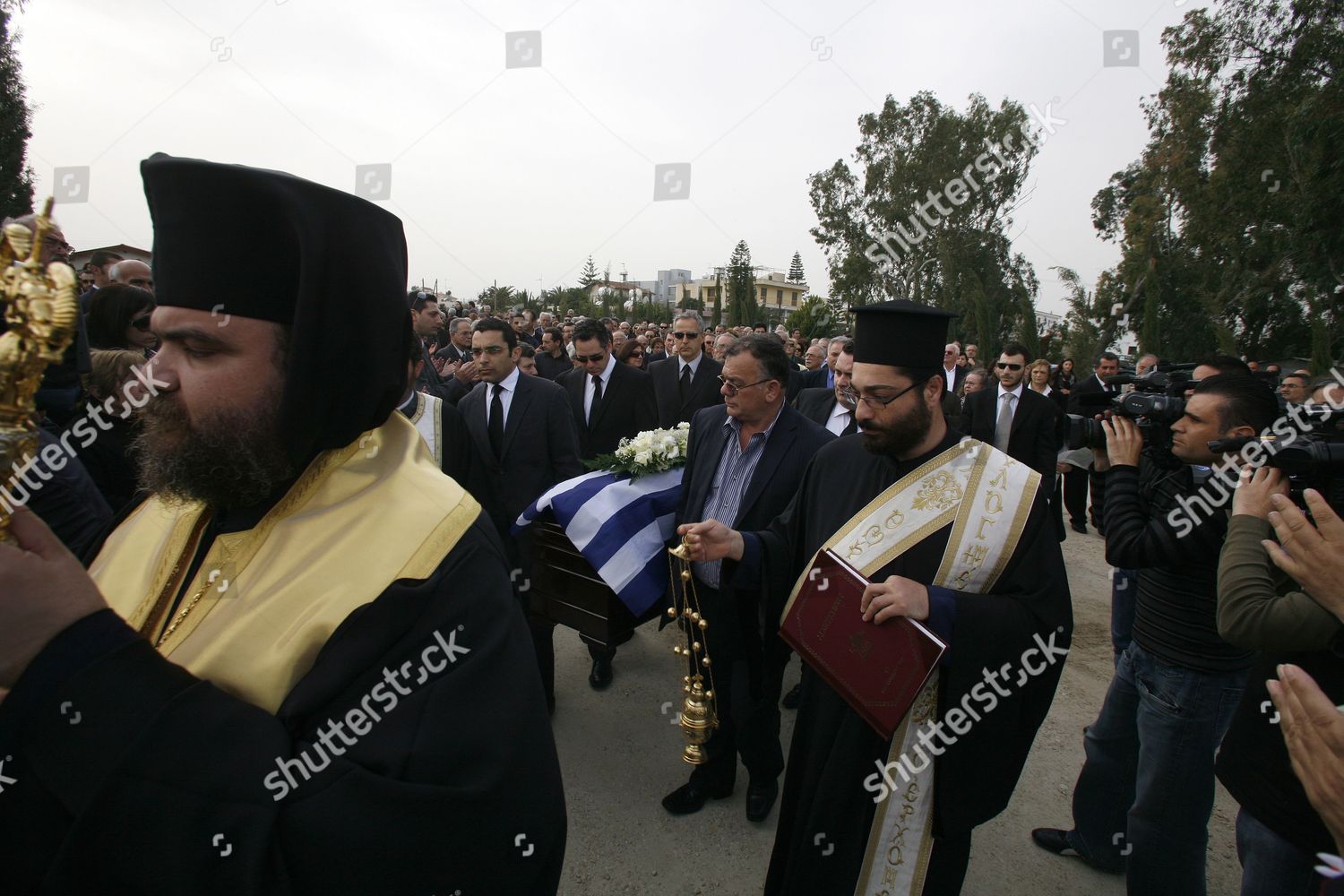 Former Cypriot President Tassos Papadopoulos Buried Editorial Stock ...