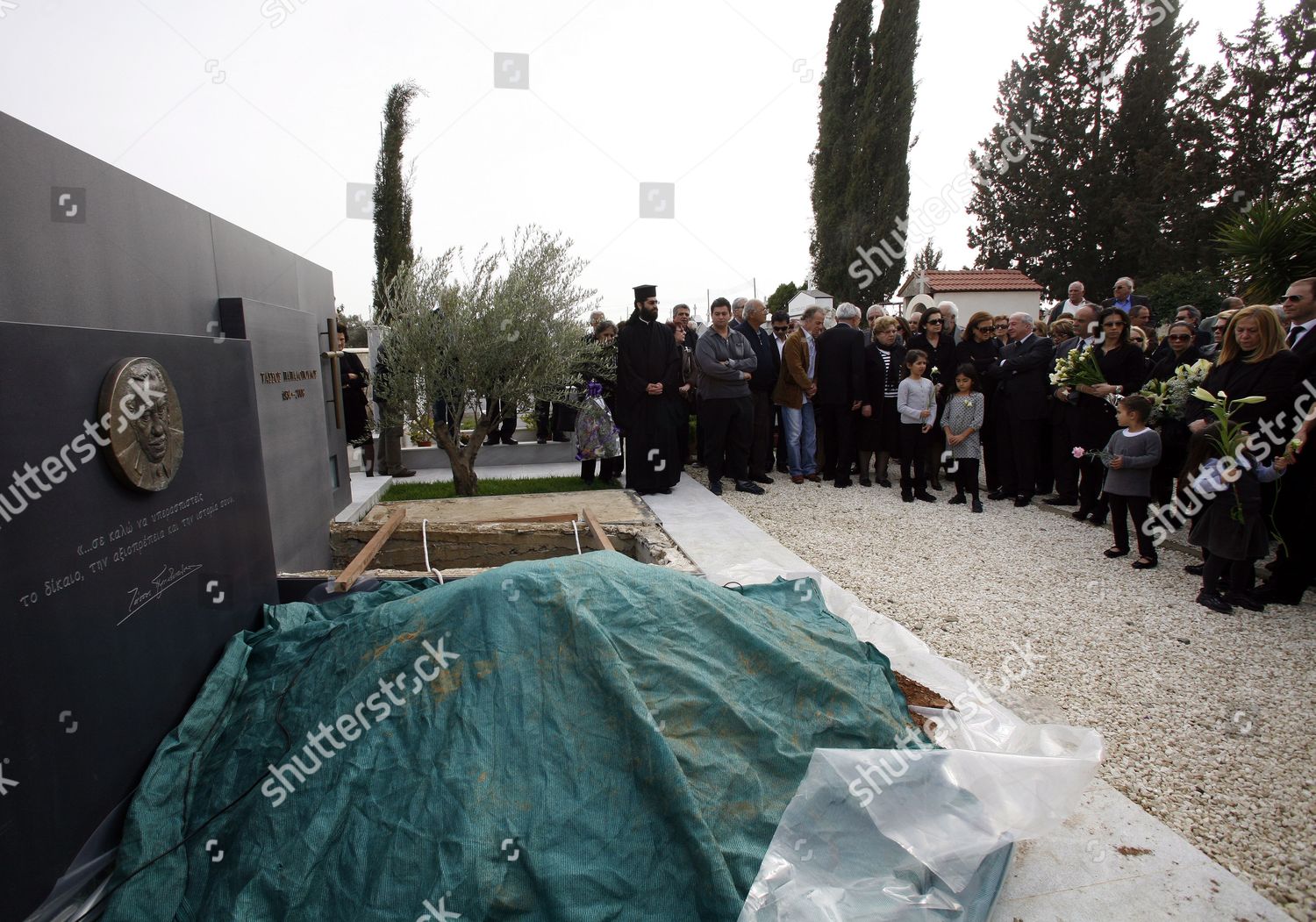 Former Cypriot President Tassos Papadopoulos Buried Editorial Stock ...