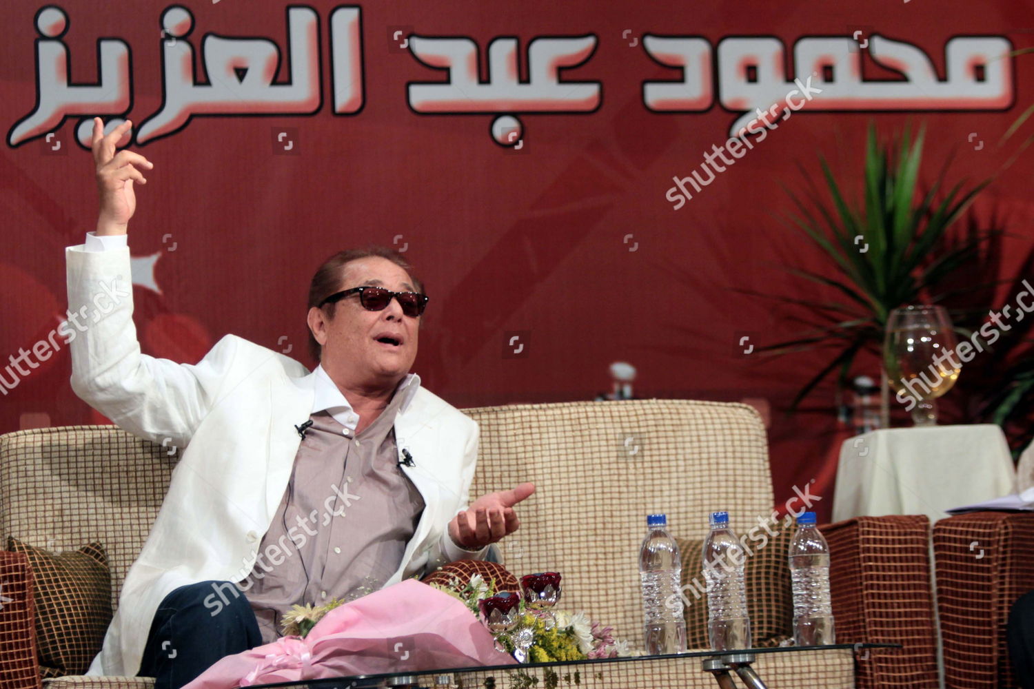 Egyptian Actor Mahmoud Abdel Aziz Addresses Editorial Stock Photo ...