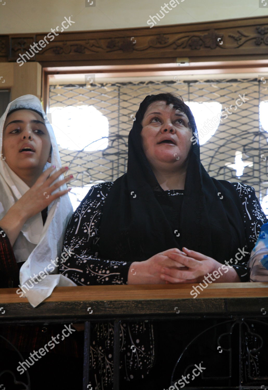 Egyptian Coptic Women Pray During Sunday Editorial Stock Photo - Stock ...