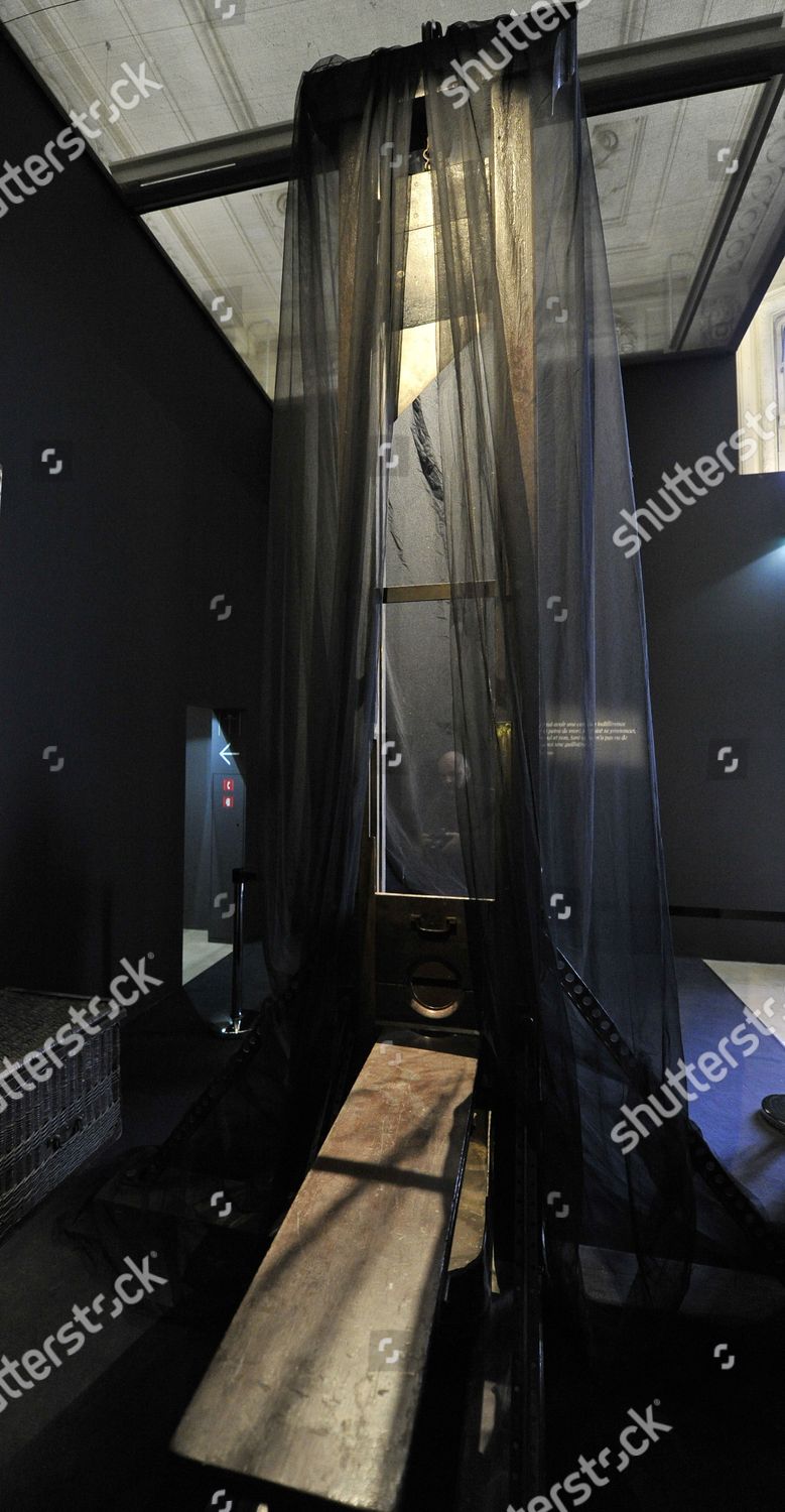 Guillotine Displayed During Exhibition Crime Punishment Editorial Stock ...