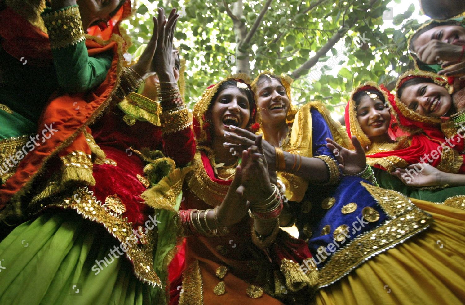 Indian School Girls Perform Gidha Folk Editorial Stock Photo - Stock ...