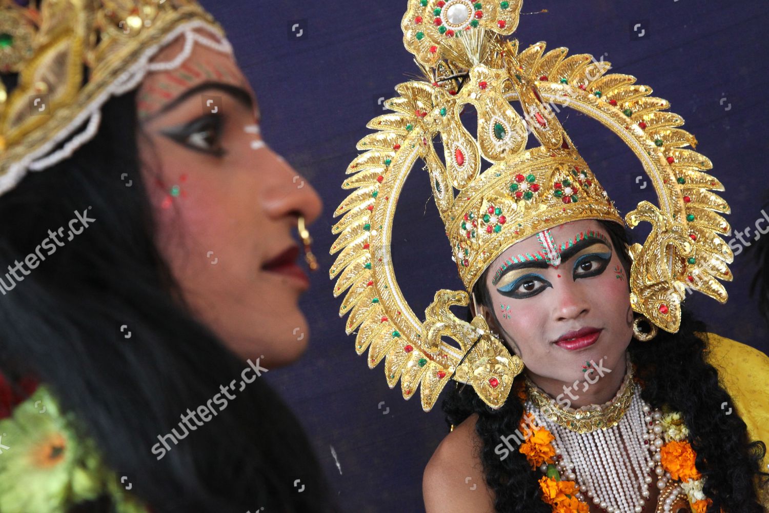 Indian Performer R Dressed Hindu Lord Editorial Stock Photo - Stock ...
