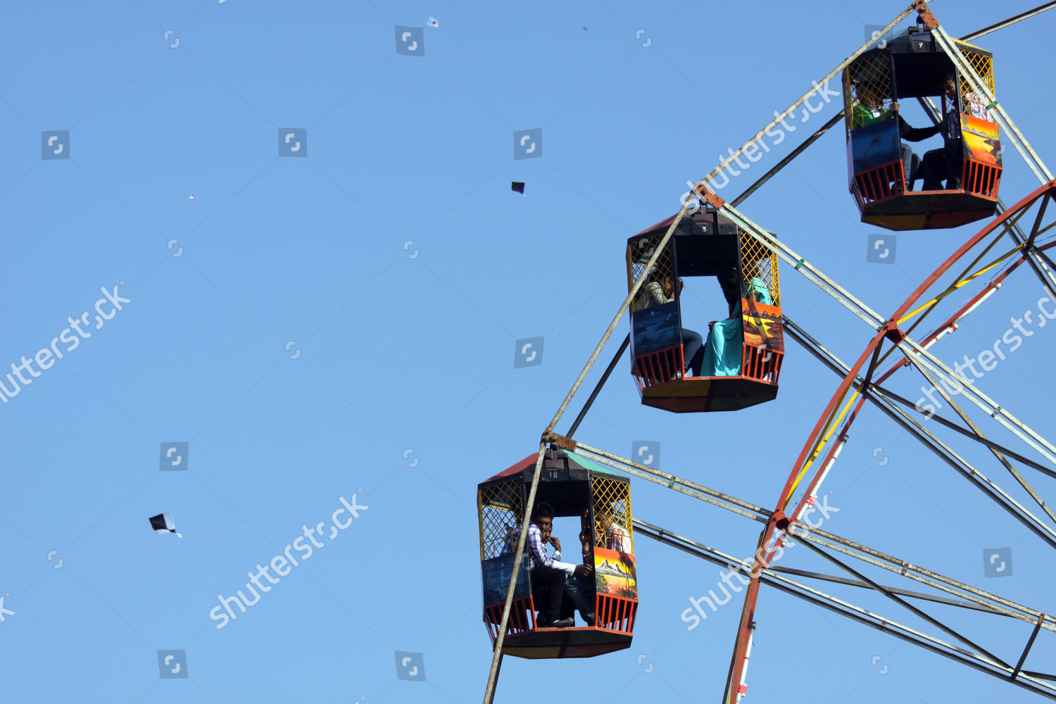 Indian People Ride On Ferris Wheel Editorial Stock Photo - Stock Image ...