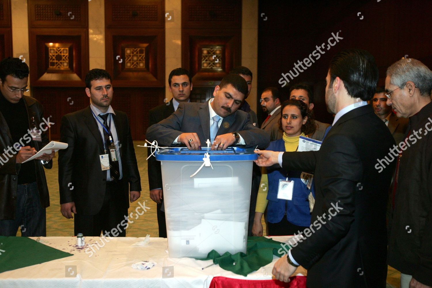 Employees Independent High Electoral Commission Ihec Editorial Stock ...