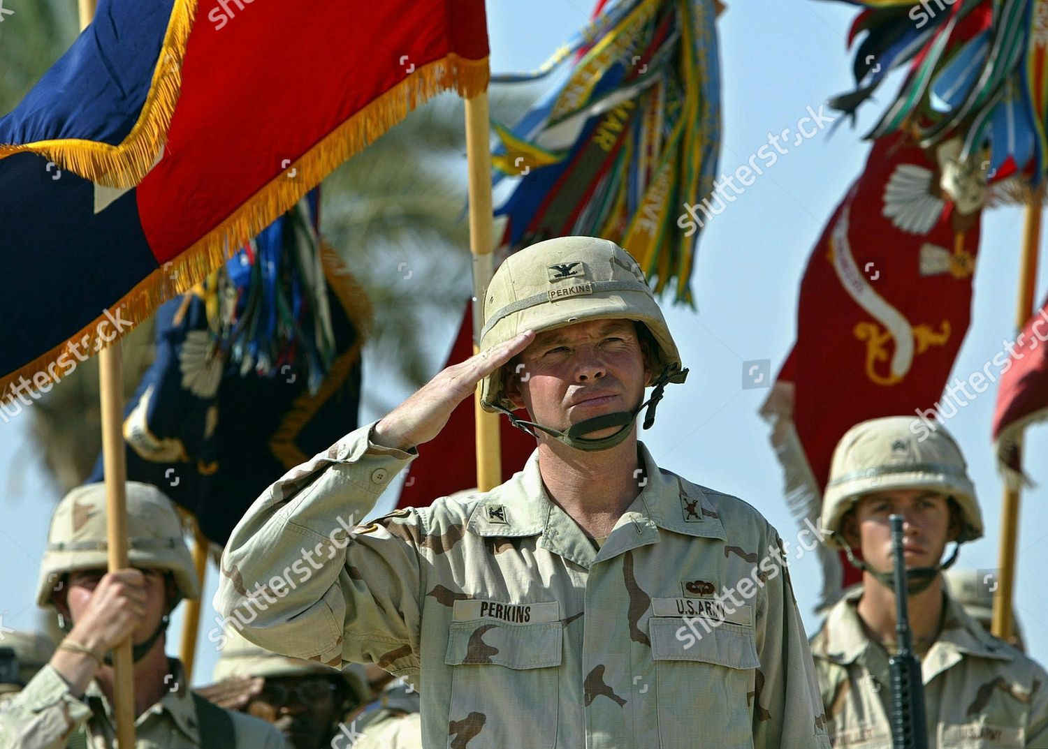 Col David G Perkins C Salutes Editorial Stock Photo - Stock Image ...