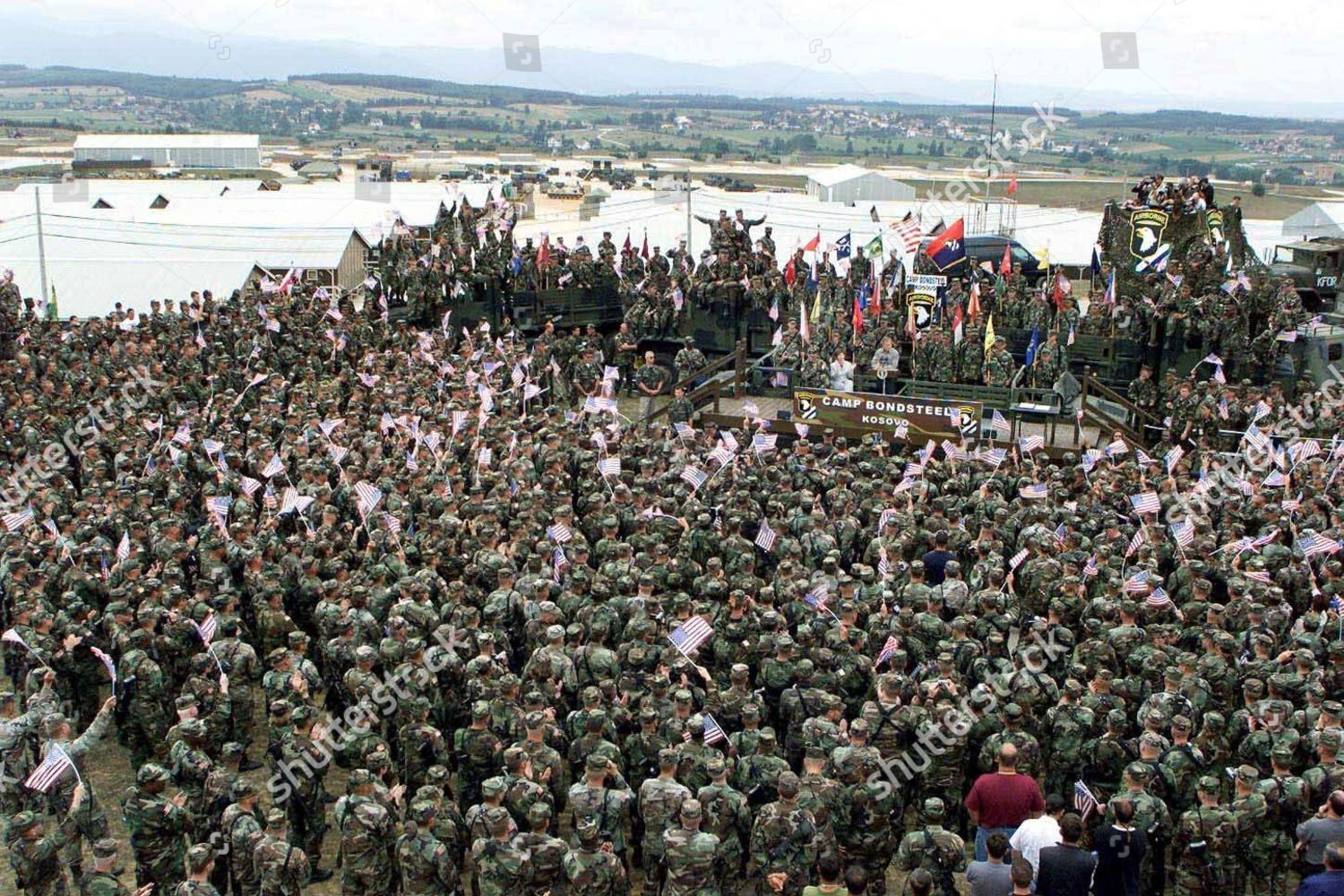 Camp Bondsteel Kosovo Yugoslavia General View Editorial Stock Photo ...