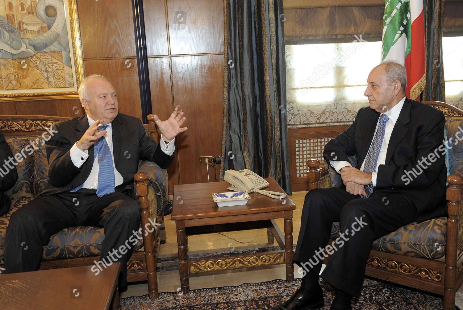 LEBANESE PARLIAMENT SPEAKER NABIH BERRI R Editorial Stock Photo - Stock ...