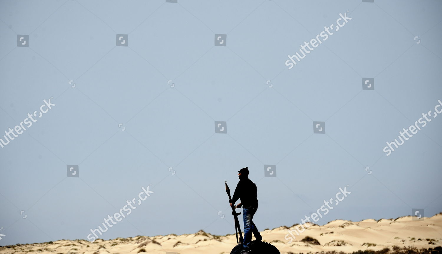 Libyan Rebel Fighter Rocket Propelled Grenade Editorial Stock Photo ...