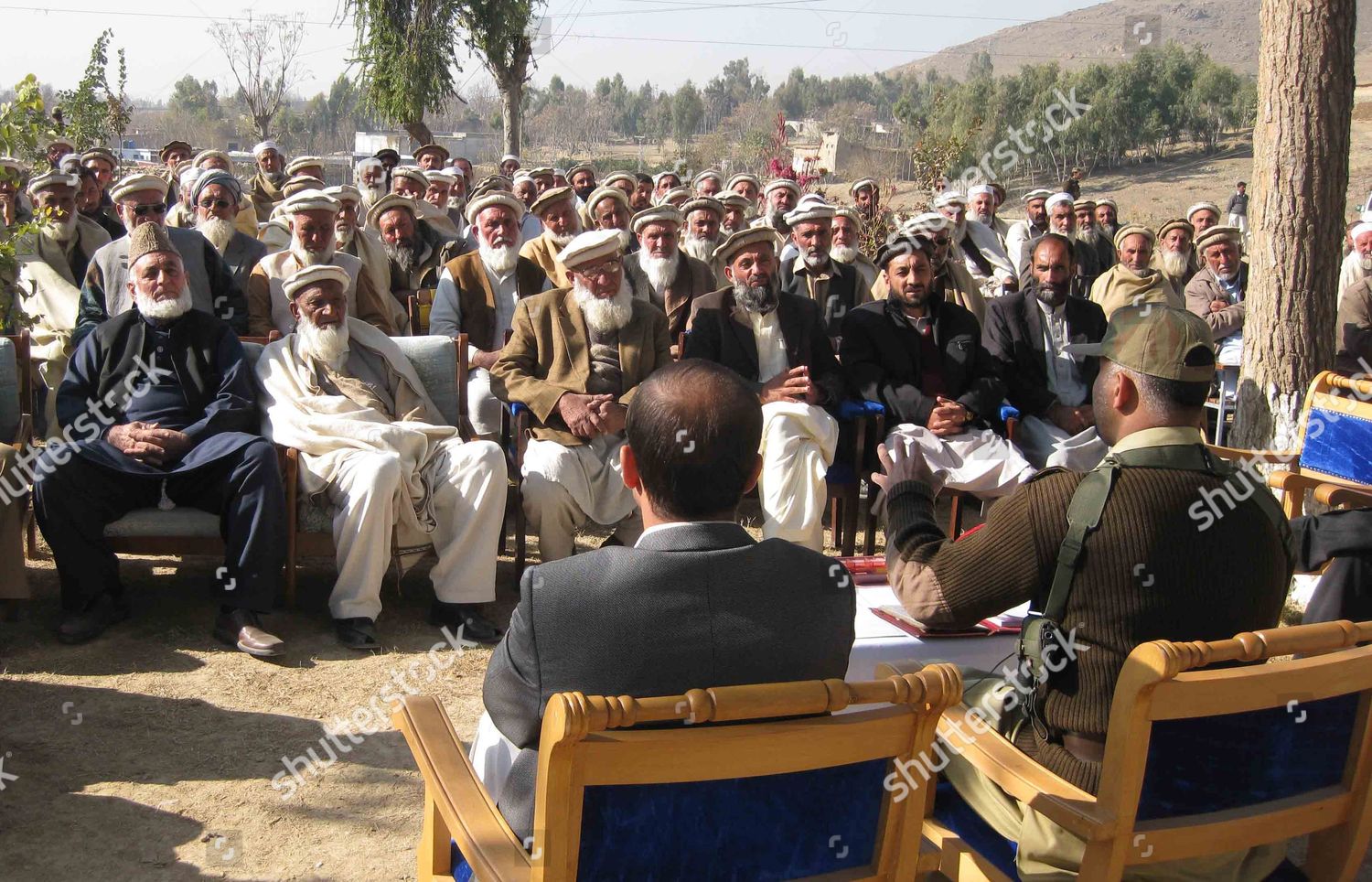 Pakistani Tribal Elders Army Officials Attend Editorial Stock Photo ...