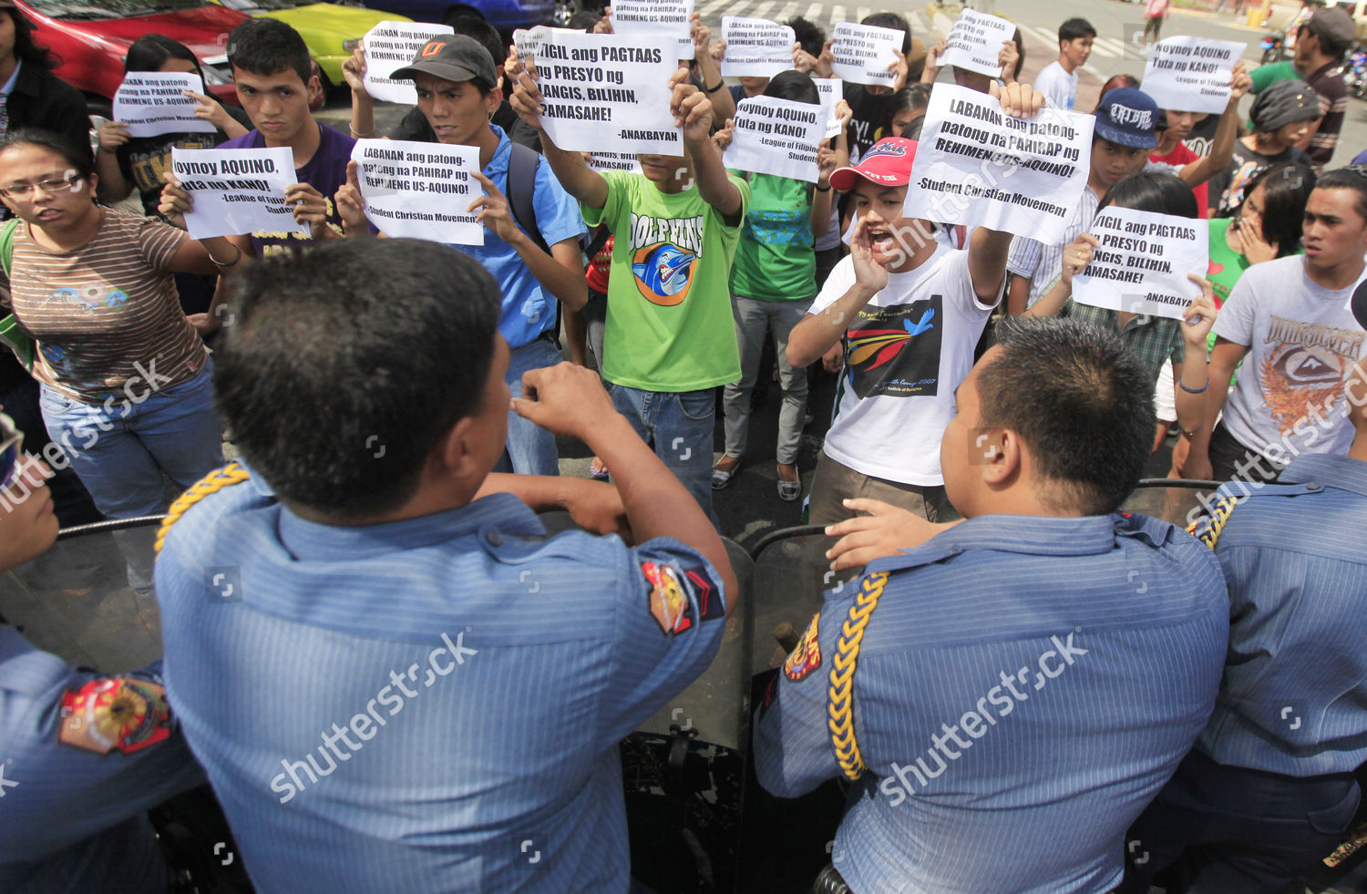 Filipino Students Stage Lightning Rally Protest Editorial Stock Photo ...