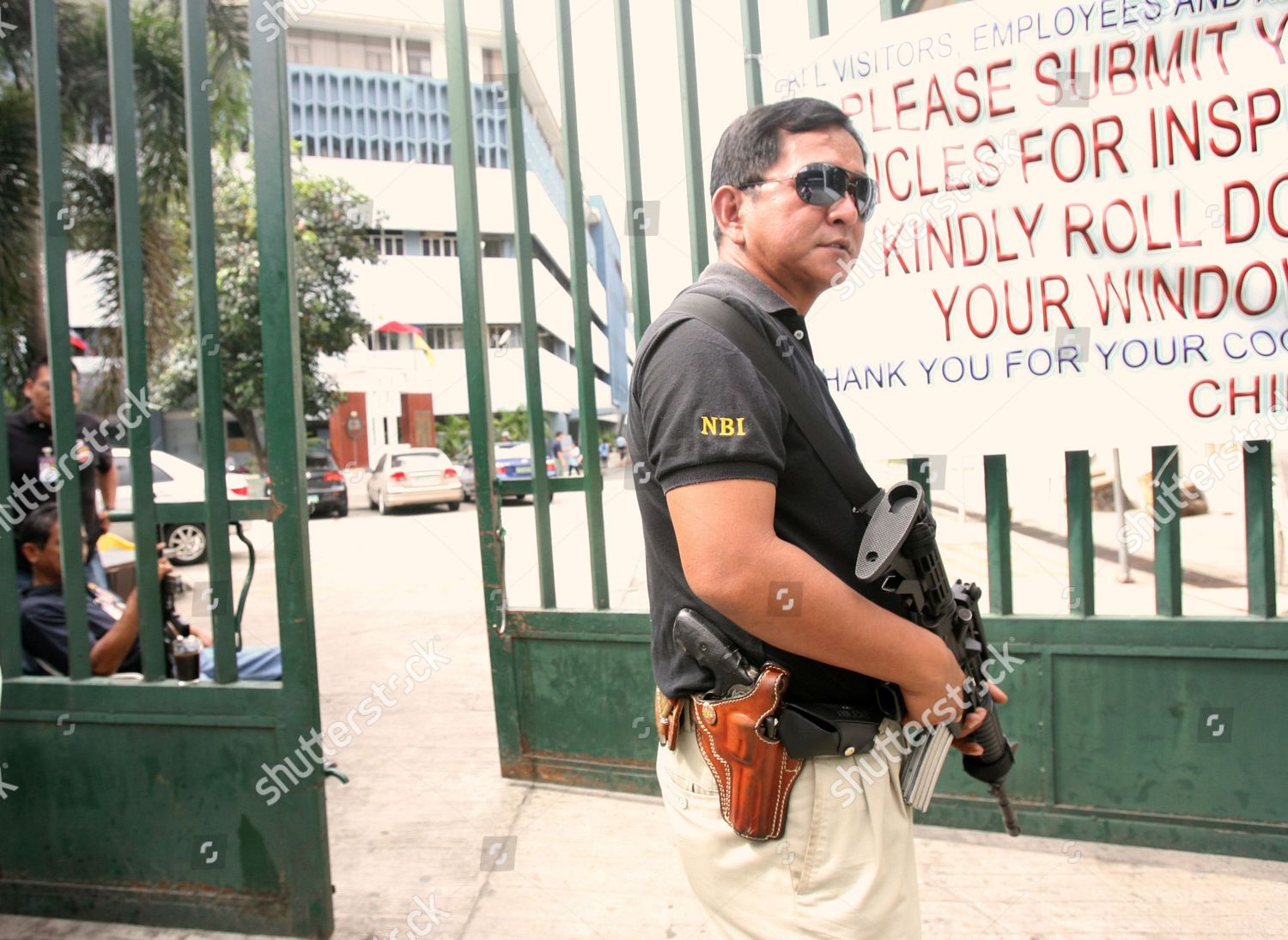 Filipino Official National Bureau Investigation Nbi Editorial Stock ...