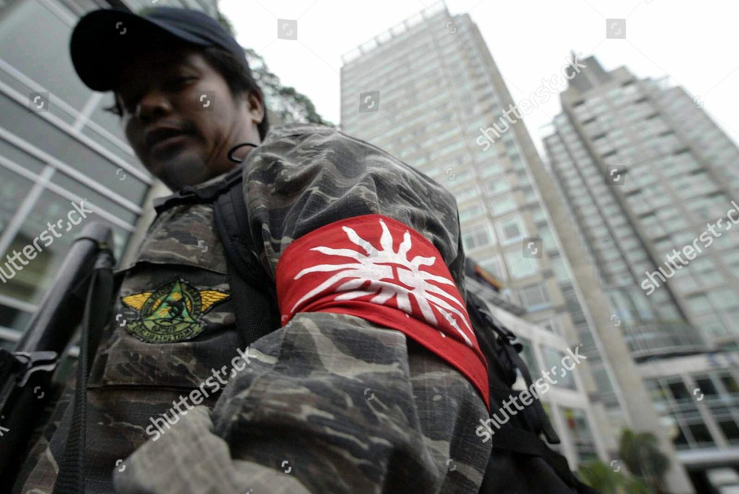 Red Arm Band Signifies Filipino Rebel Editorial Stock Photo - Stock ...