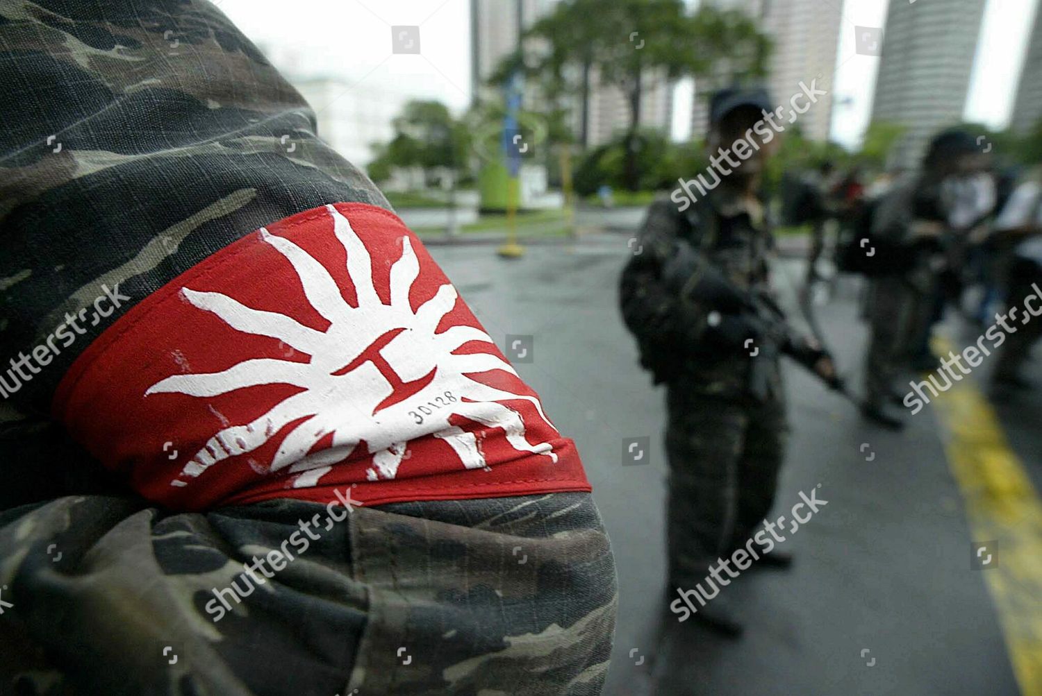 Red Arm Band Signifies Filipino Rebel Editorial Stock Photo - Stock ...