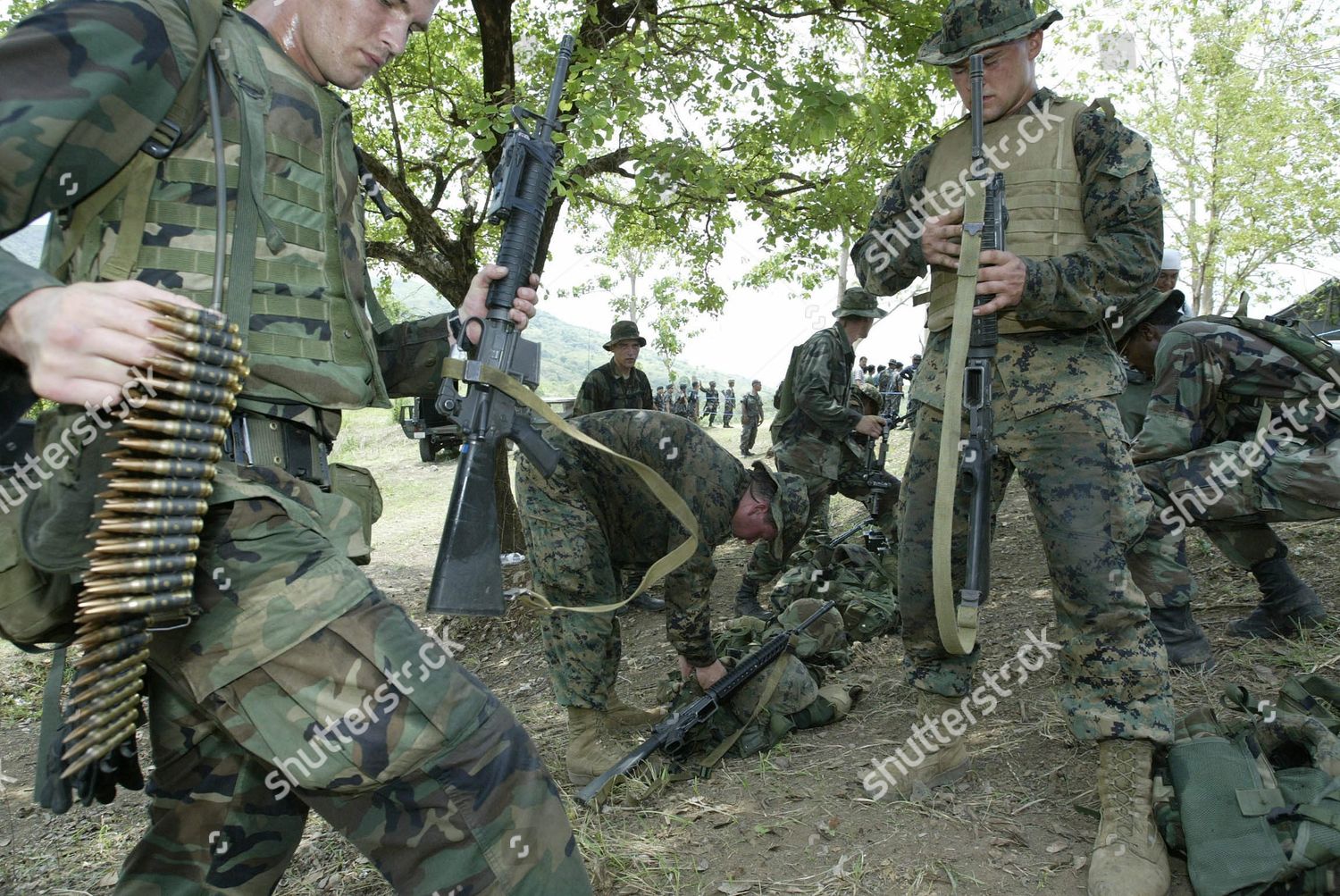Us Army Soldiers Checks Their Rifles Editorial Stock Photo - Stock ...