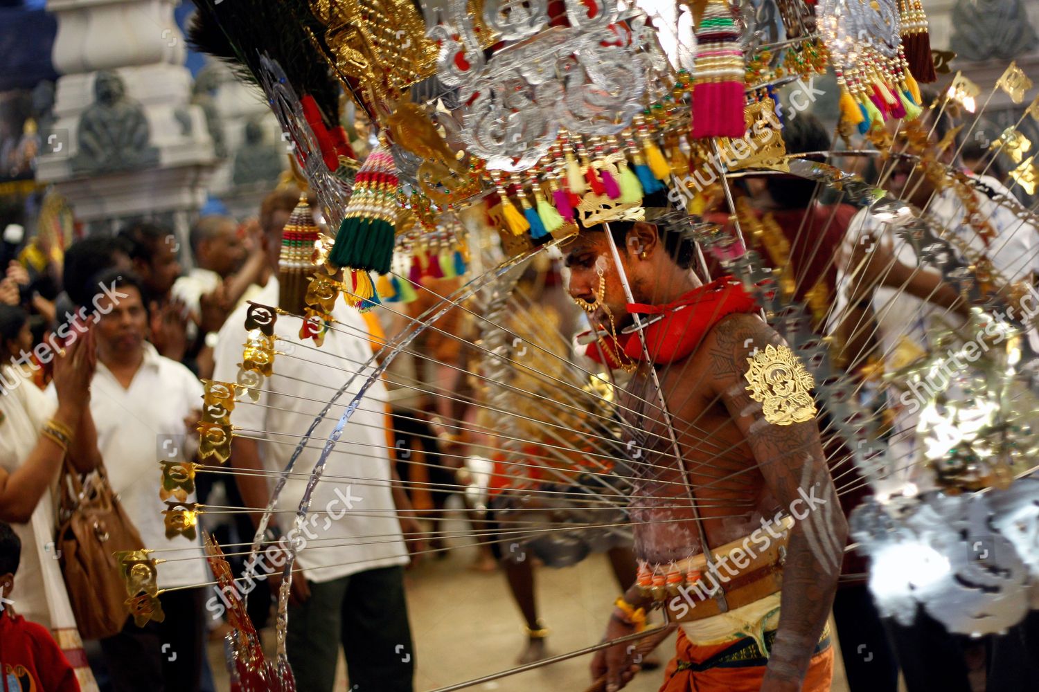 Devotee Performs Kavadi Attam Dance Sri Editorial Stock Photo - Stock ...