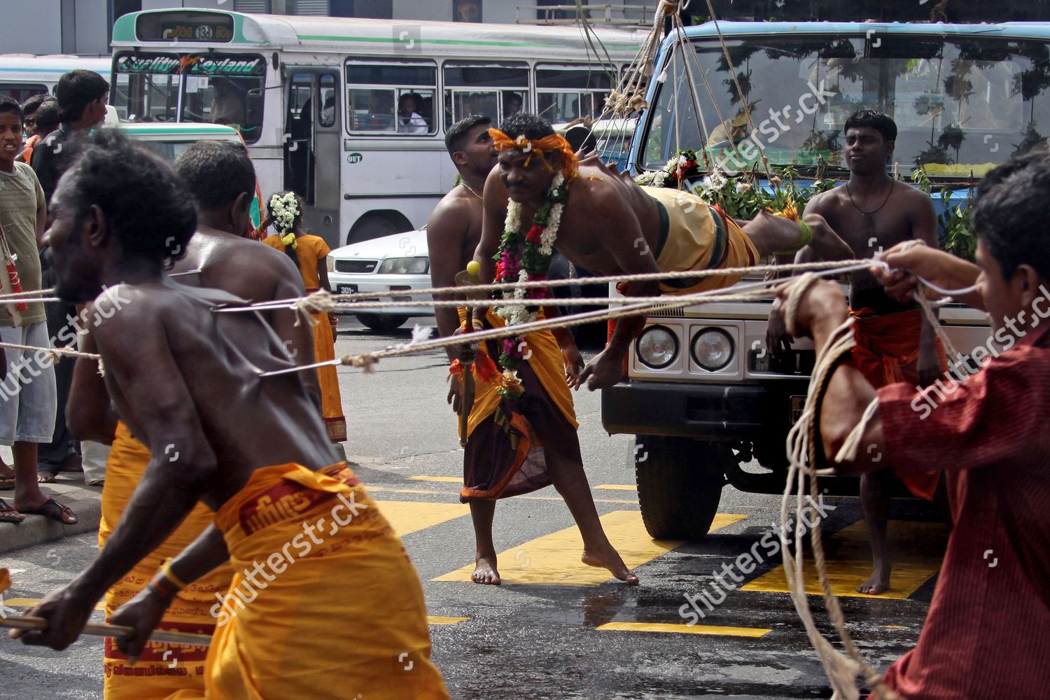 Fulfilling Vows Sri Lankan Hindus Hooks Editorial Stock Photo - Stock ...
