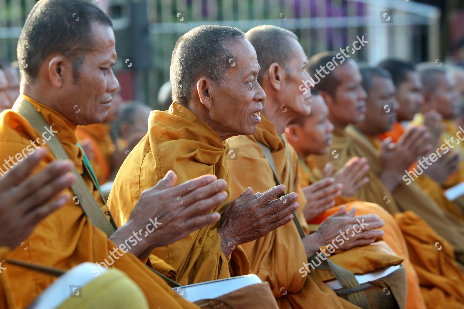 Thai Buddhist Monks Chant Meritmaking Ritual Editorial Stock Photo ...