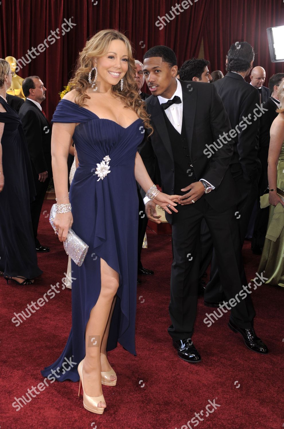 Us Singer Mariah Carey Husband Nick Editorial Stock Photo - Stock Image ...