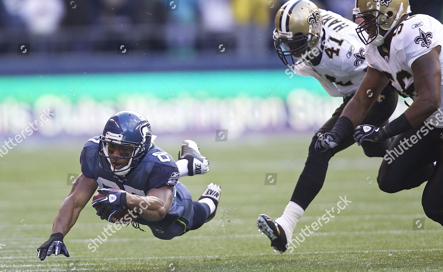 Seattle Seahawks Wide Receiver Ben Obomanu Editorial Stock Photo ...