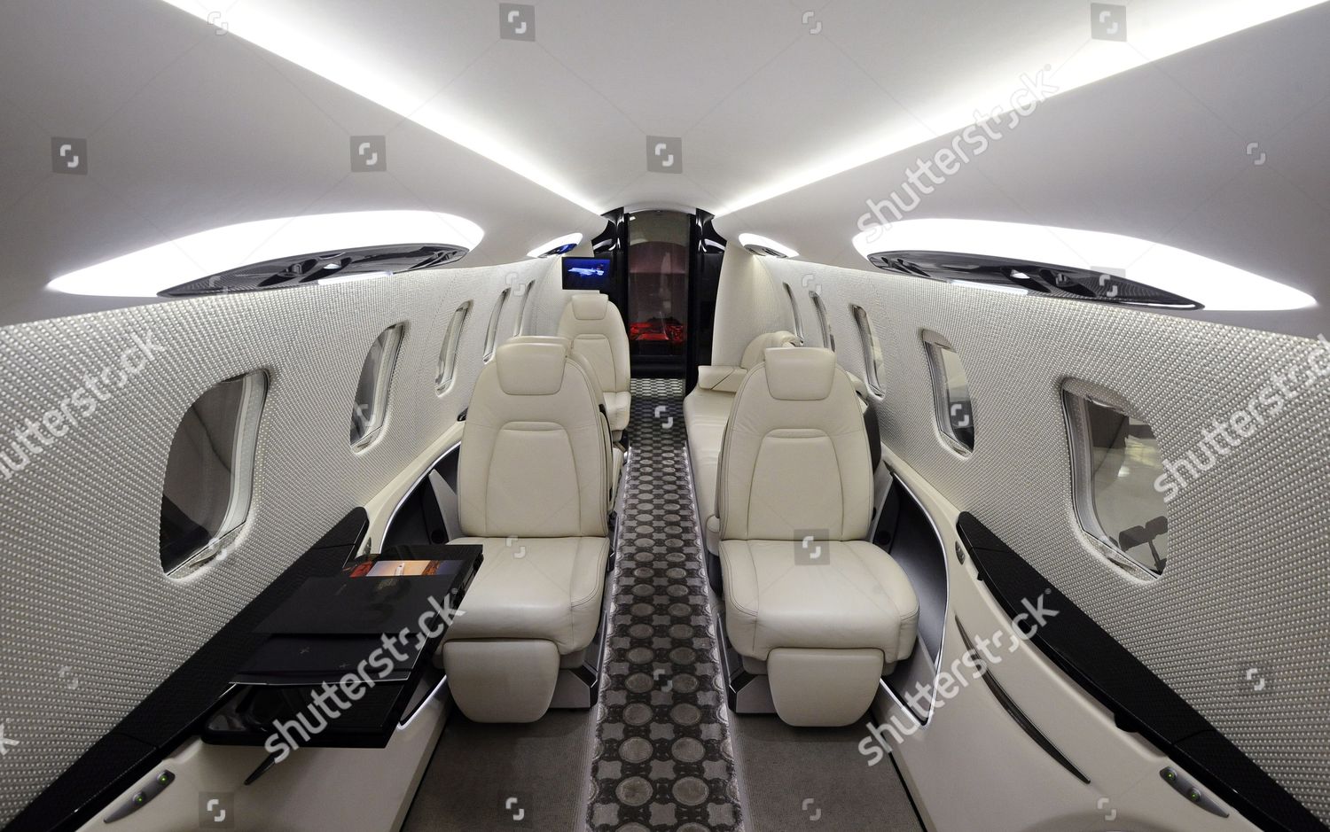 Inside Cabin Bombardier Learjet 85 Business Editorial Stock Photo ...