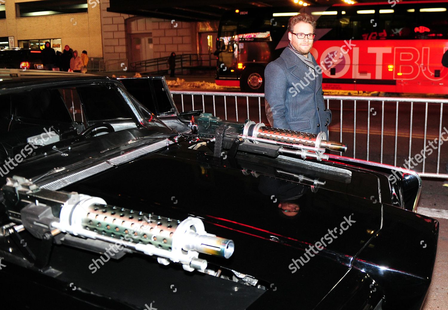 Canadian Actor Seth Rogan Poses Car Editorial Stock Photo - Stock Image ...