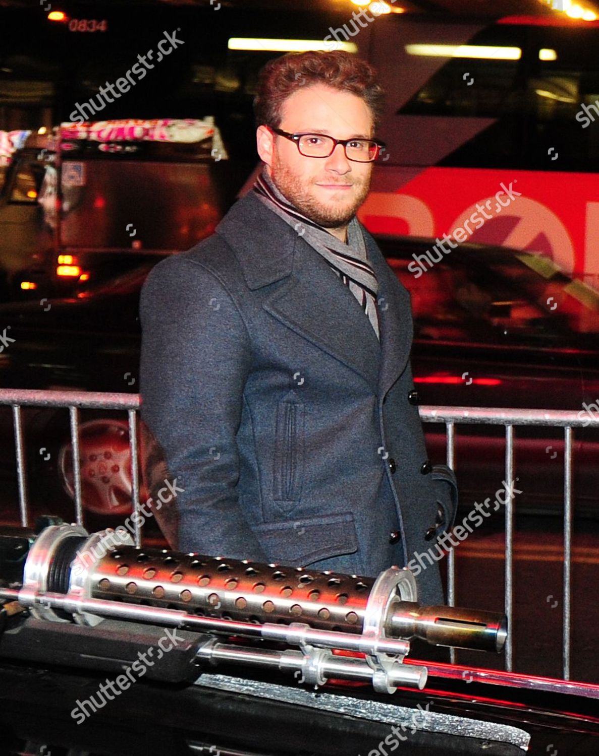 Canadian Actor Seth Rogan Poses Car Editorial Stock Photo - Stock Image ...